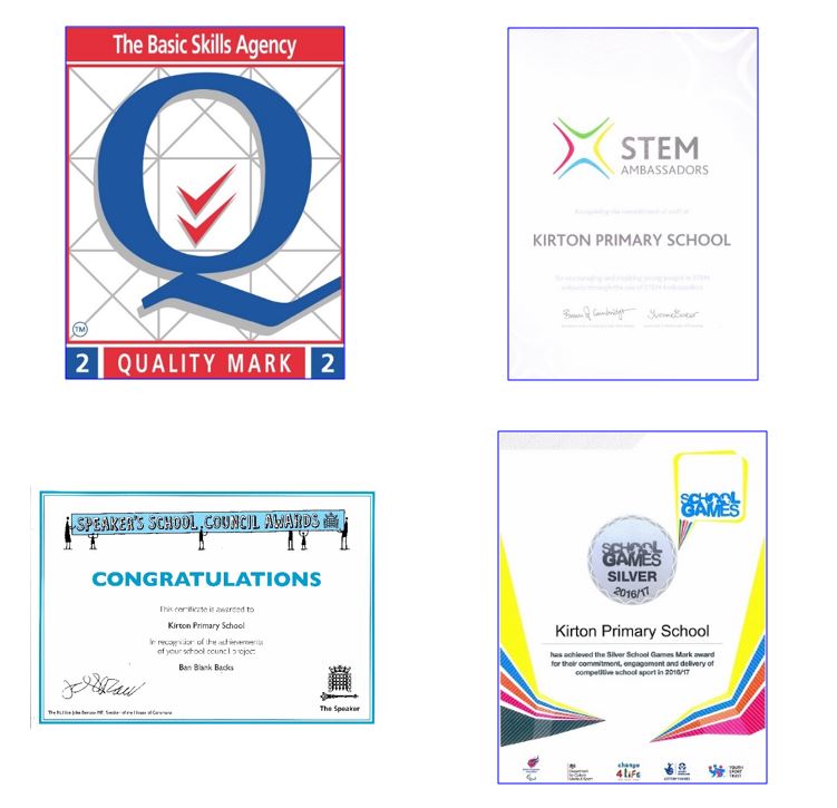 Achievements and Awards | Kirton Primary School